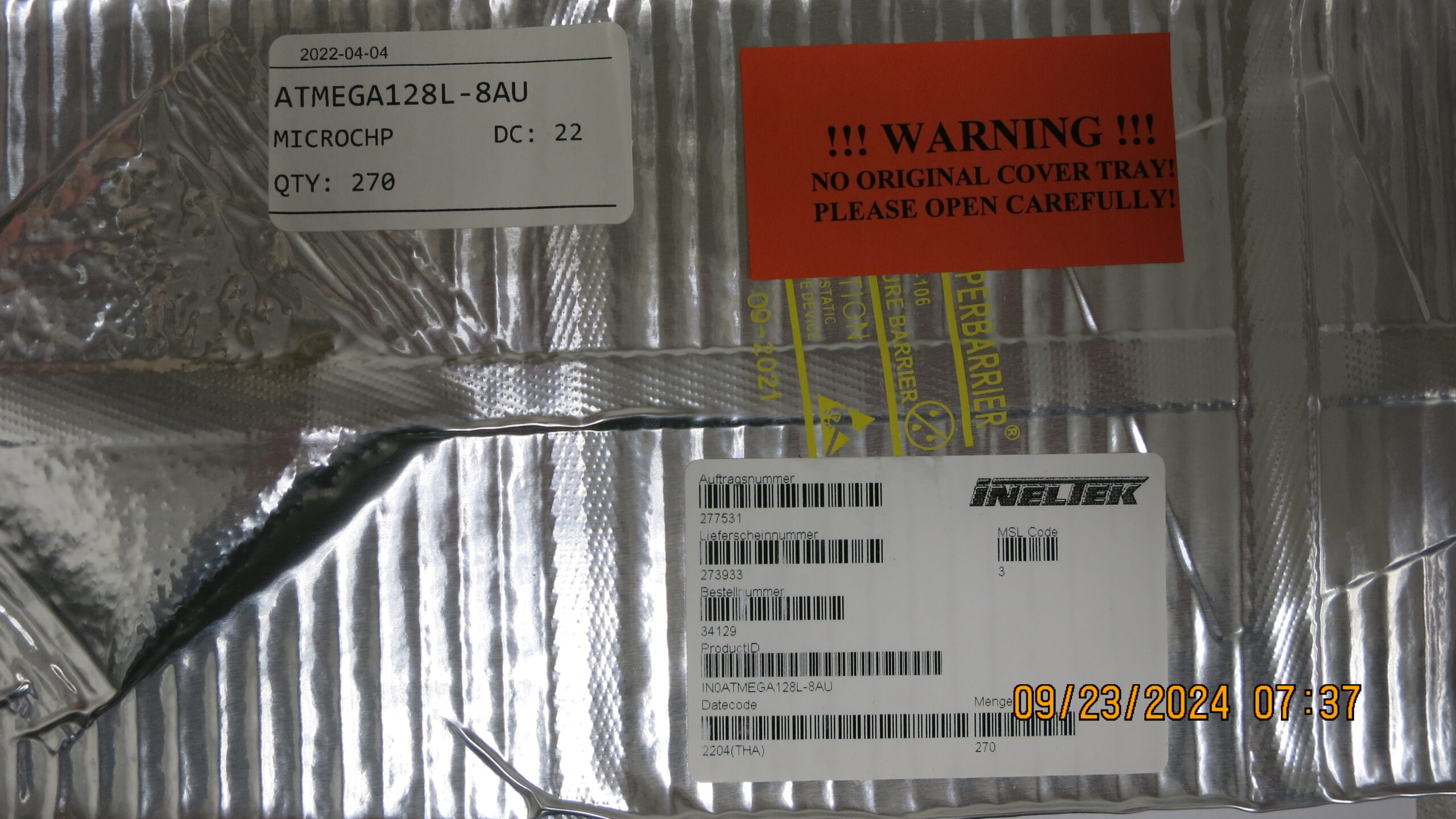 ATMEGA128L-8AU - Nano Tech Elements Inc.